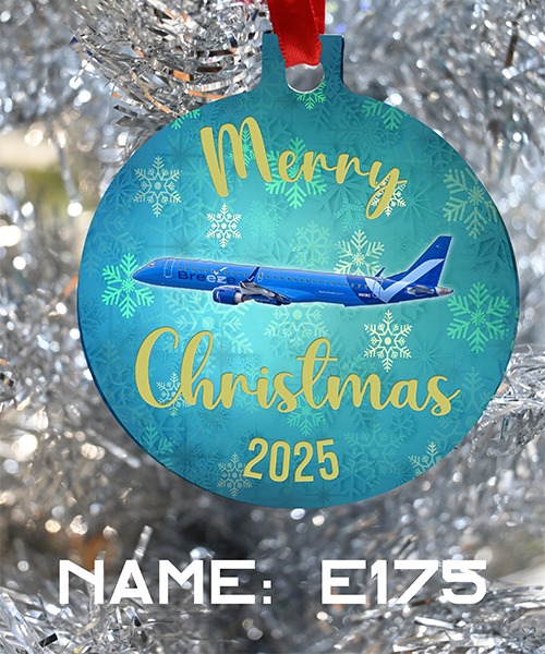 Breeze Airways Ornament – Merry Christmas or Happy Holidays – Crew ...