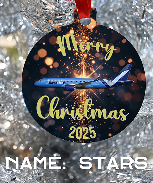 Breeze Airways Ornament – Merry Christmas or Happy Holidays – Crew ...