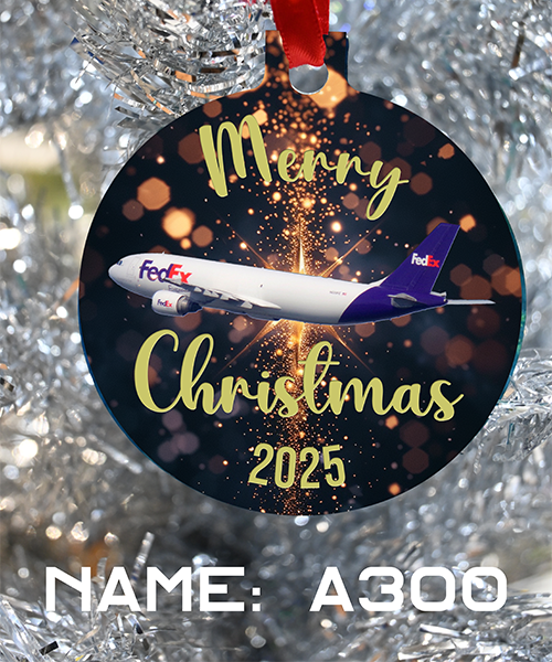 Fedex Ornament – Merry Christmas or Happy Holidays – Crew Luggage Tags ...