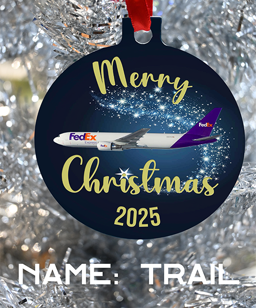 Fedex Ornament – Merry Christmas or Happy Holidays – Crew Luggage Tags ...